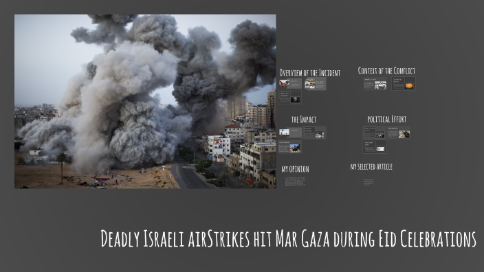 Deadly Israeli Strikes Mar Gaza during Eid Celebrations by jagmaan ...