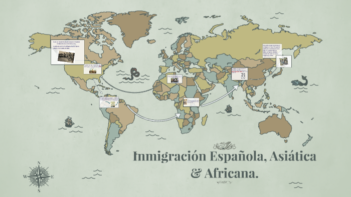 Inmigración Española, Asiática & Africana. by Brenda Carrasco Reyes on ...