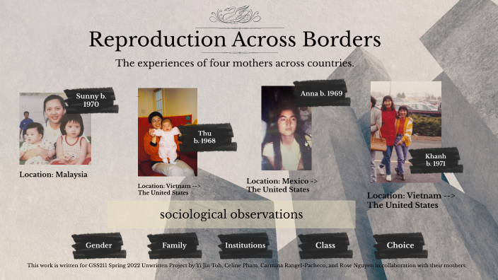 GSS project: Reproduction Across Borders by Celine P。 on Prezi