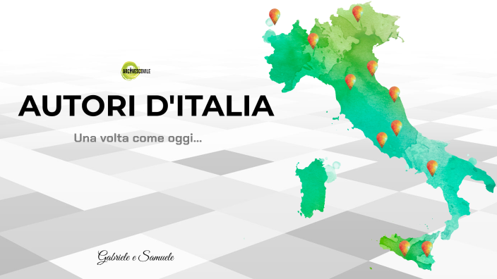 Cartina Autori d'Italia by gabriele bonenti on Prezi