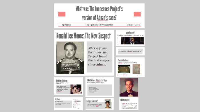 What was Deirdre Enright and The Innocent Project's version by ...