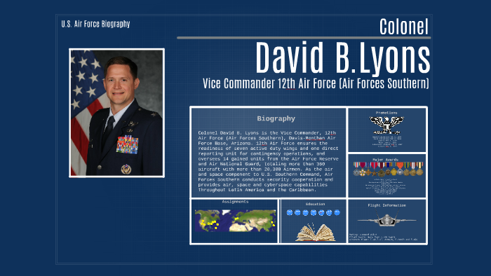 Col Lyons Bio by 12th AF Public Affairs on Prezi