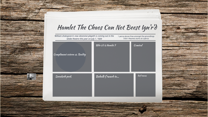 Hamlet Newspaper article by britney burtch on Prezi