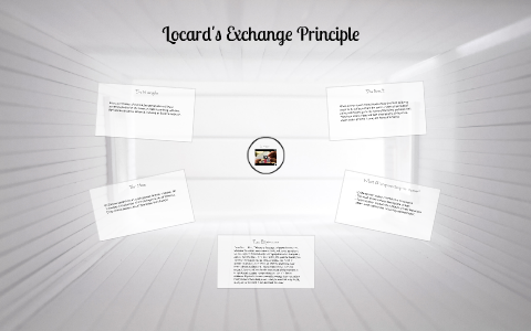 Locard's Exchange Principle by Cris Alves on Prezi
