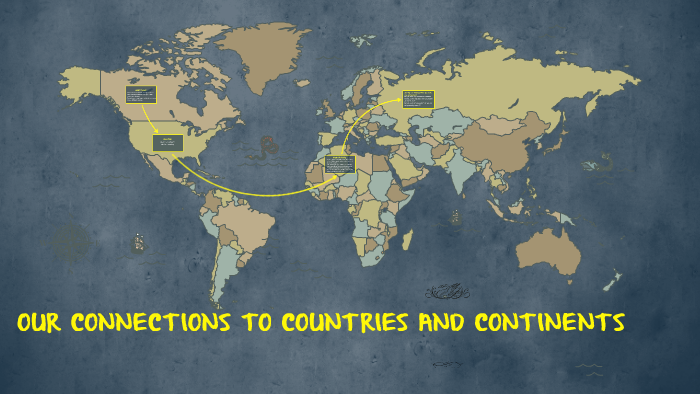 Our connections to continents and countries by on Prezi