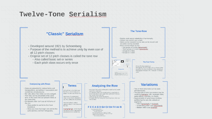 Twelve-Tone Serialism by Lauren Sharkey on Prezi