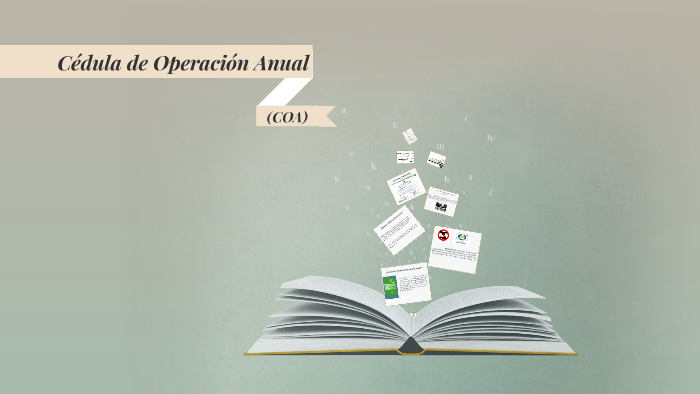 Cédula de Operación Anual (COA) by Lalo Calderon on Prezi