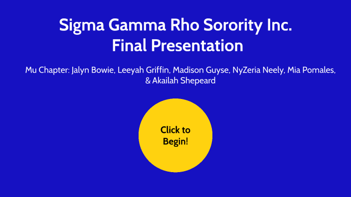 SGRho Final Presentation by Jalyn Bowie on Prezi