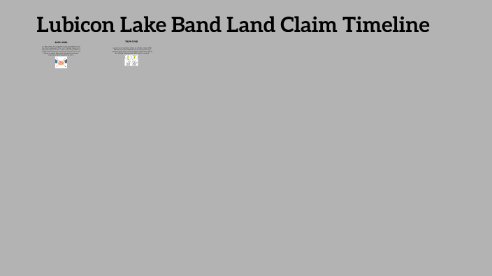 Lubicon Lake Band Land Claim Timeline by Parker Ryan on Prezi