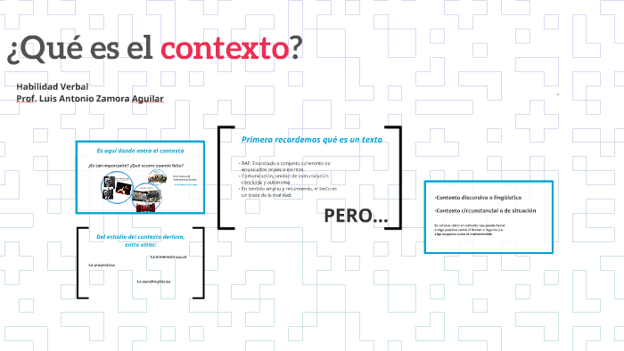 ¿Qué es el contexto? by Luis Antonio Zamora Aguilar on Prezi