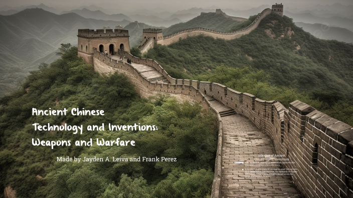 Ancient Chinese Technology and Inventions: Weapons and Warfare by FJ PL ...