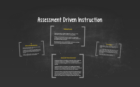 Assessment Driven Instruction by LaToya Douglas on Prezi
