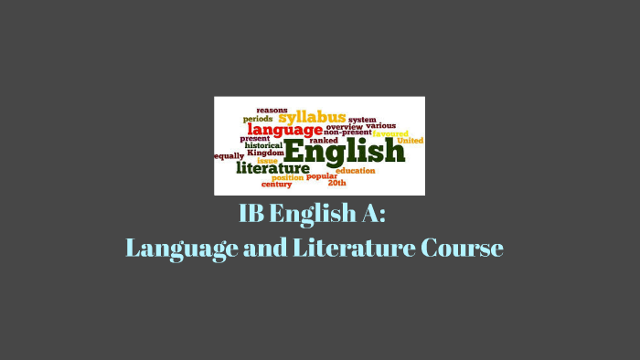 2020 IB English A; Language and Literature Course by Shaimaa Fattah on ...