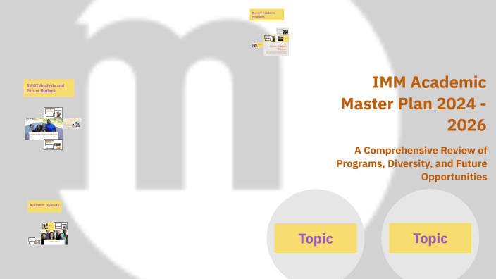IMM Academic Master Plan 2024 - 2026 by Michael A. Johnson, Sr., M.Ed ...