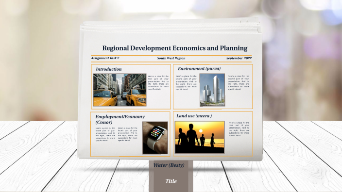 SLE741 Regional Development Economics and Planning by Purva Panchal on ...