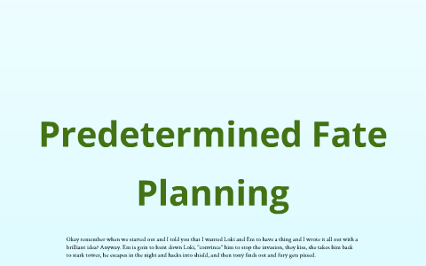 Predetermined Fate by Haylee Quarles