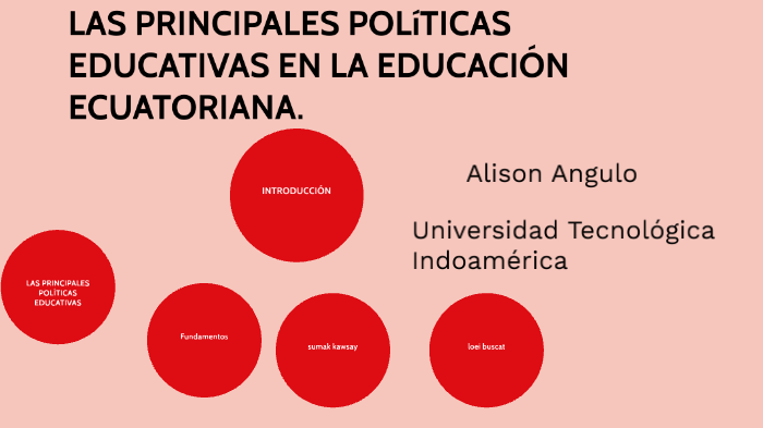 LAS PRINCIPALES POLÍTICAS EDUCATIVAS EN LA EDUCACIÓN ECUATORIANA. by ...