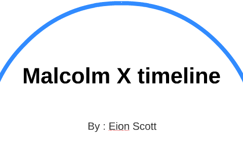 Malcolm X timeline by Eion Scott on Prezi