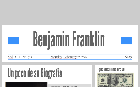 Benjamin Franklin by Elias Lezcano on Prezi