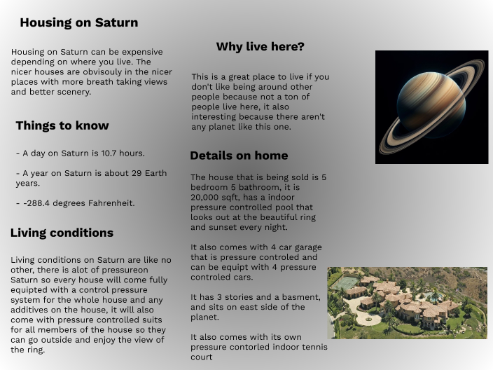Saturn project by Lan Hooper on Prezi