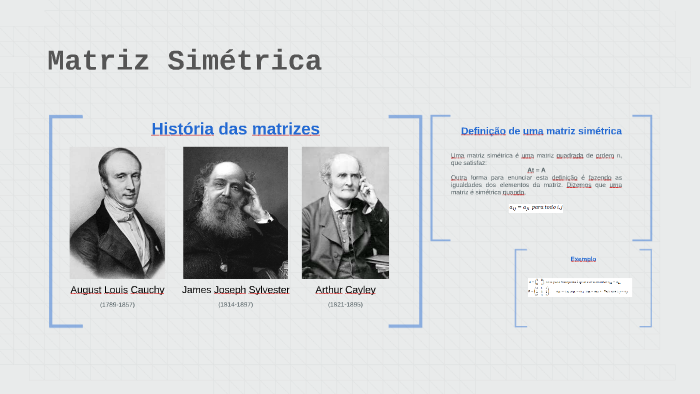 Matriz Simétrica by naiara' cozer on Prezi