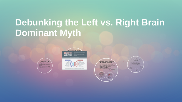 Debunking The Left Vs Right Brain Dominant Myth By Sanjana Saksena