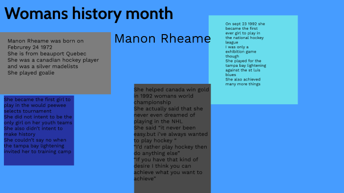 womans history month by Sean Schubert on Prezi