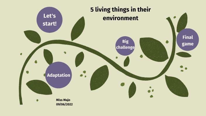 5 living things in their environment by majo godoy on Prezi