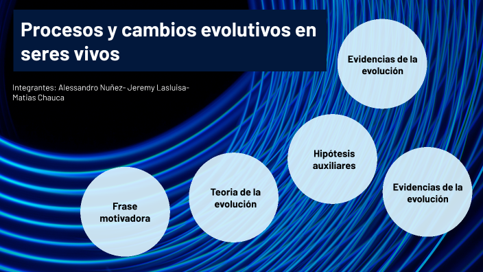 procesos y cambios evolutivos en seres vivos by Jeremy Lasluisa on Prezi