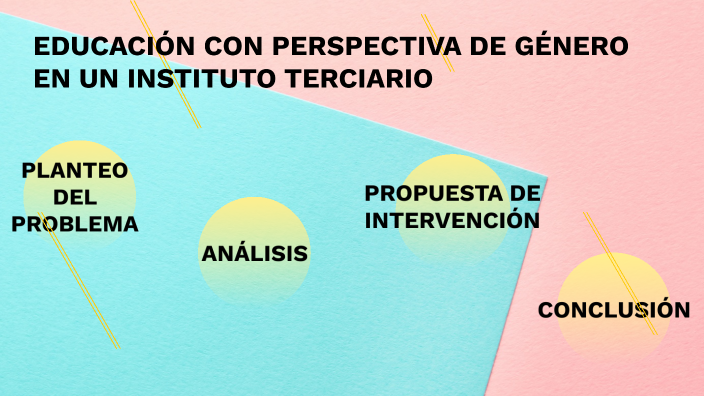 EDUCACIÓN CON PERSPECTIVA DE GÉNERO EN UN INSTITUTO TERCIARIO by ...
