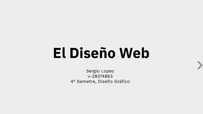 El diseño web by Sergio López on Prezi
