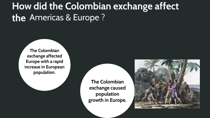 The impact of the Columbian exchange on the Americas and Europe by ...