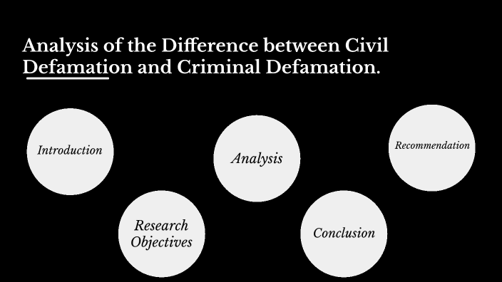 Civil Defamation vs. Criminal Defamation by PRATICHI NUNIA on Prezi