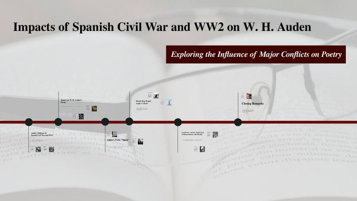 Impacts of Spanish Civil War and WW2 on W. H. Auden by alex longhurst ...