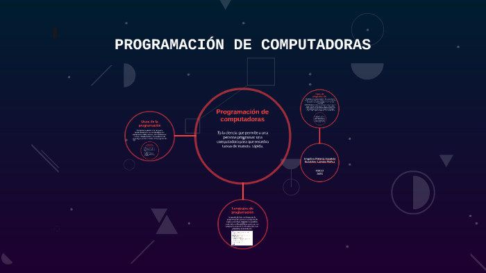 PROGRAMACIÓN DE COMPUTADORAS by Geraldine Lambis