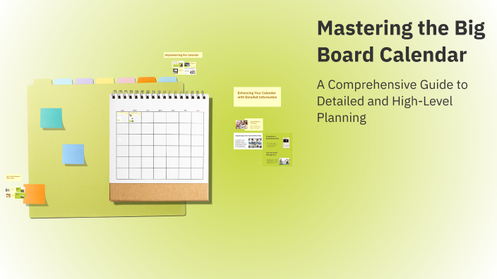 Mastering the Big Board Calendar by Robert Thompson on Prezi