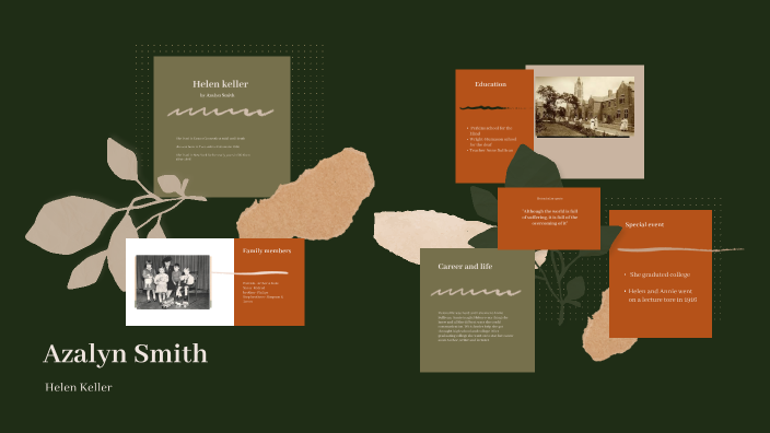Helen keller by Azalyn Smith on Prezi