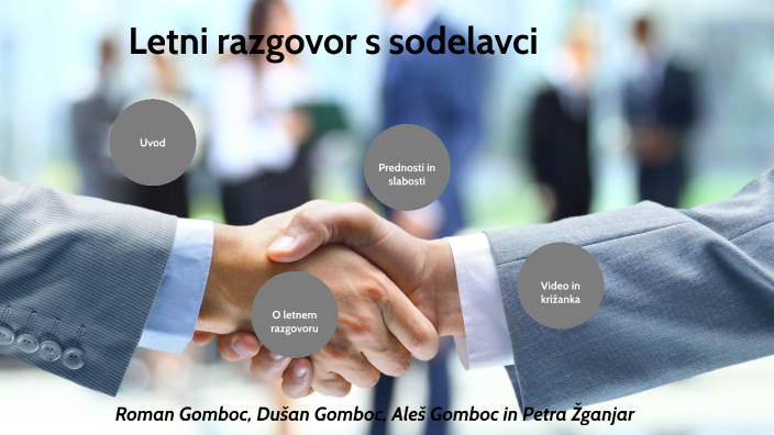 Letni razgovor s sodelavci by petra zganjar on Prezi