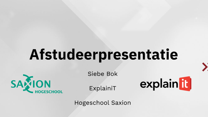Afstudeerpresentatie by Siebe Bok on Prezi
