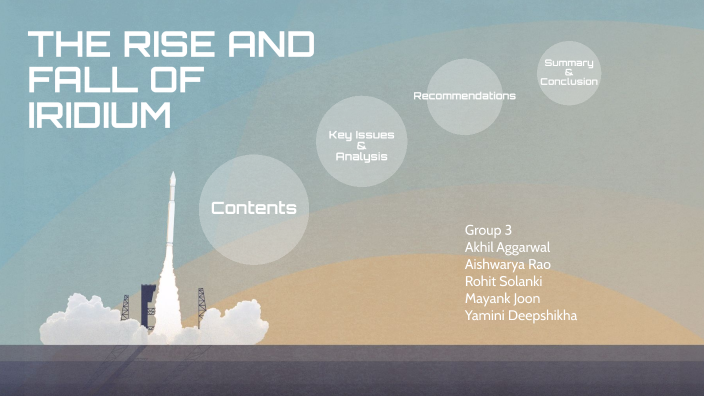 The Rise and Fall of Iridium by Aishwarya Rao on Prezi