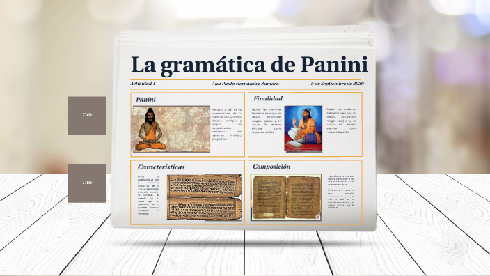 Gramática de panini by Paola Hernández on Prezi
