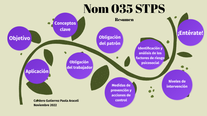 Nom 035 STPS by PAOLA ARACELI CORDERO GUTIERREZ on Prezi