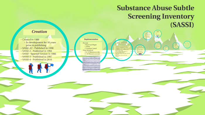 Substance Abuse Subtle Screening Inventory by Destiny DOnigan on Prezi