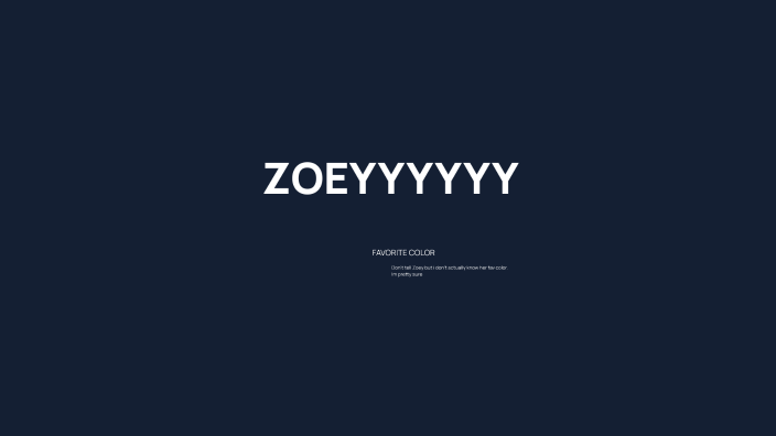 Zoey By Brittany Keith On Prezi