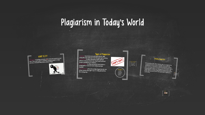 Plagiarism in Today's World by Abbie Anderson