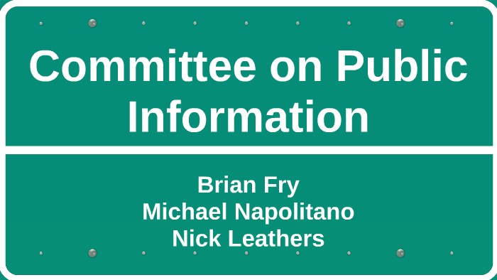 Committee on Public Information by Brian Fry on Prezi
