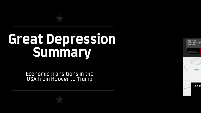 Great Depression Summary by Benjamin Tumwesigye on Prezi