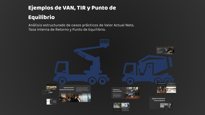 Ejemplos de VAN, TIR y Punto de Equilibrio by LIZETH SAMANTHA PAITAN HUAMANI on Prezi