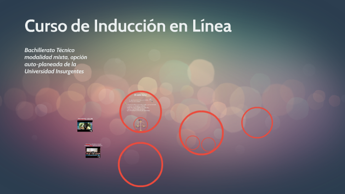 Curso de Inducción en Línea by on Prezi