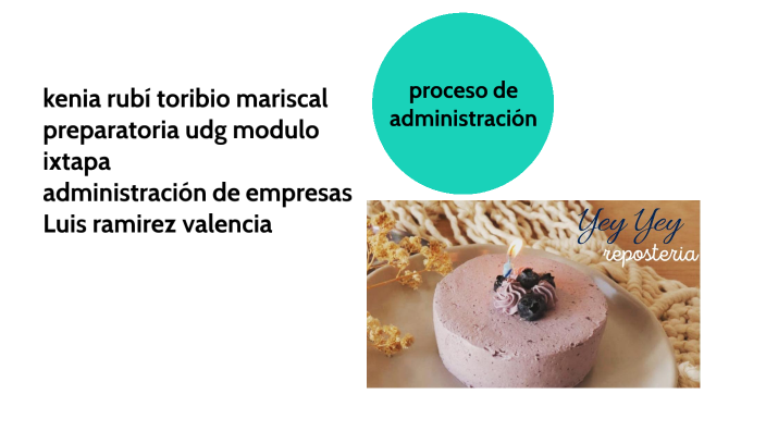 proceso administrativo en la empresa by KENIA RUBI TORIBIO MARISCAL on ...